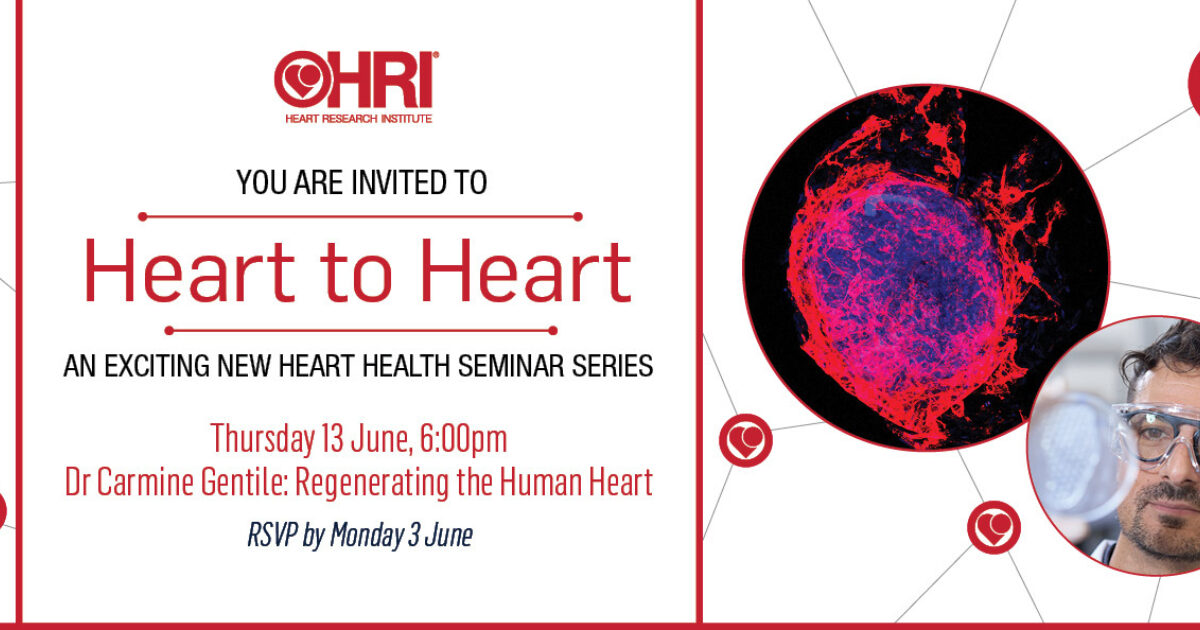 Heart to Heart seminar • Heart Research Institute